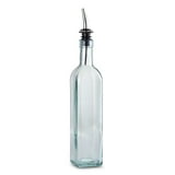 Tablecraft Glass Oil and Vinegar Dispenser Bottle 16 Oz with Pourer for ...