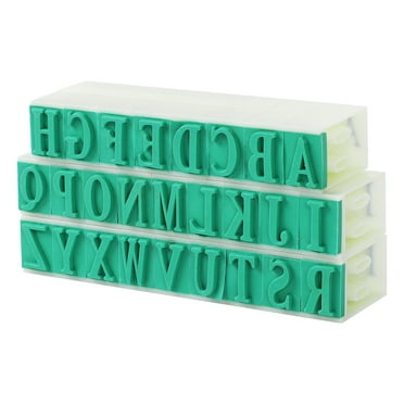 2025 New! 2X 16 Digits Roller Stamp Personalized English Alphabet ...