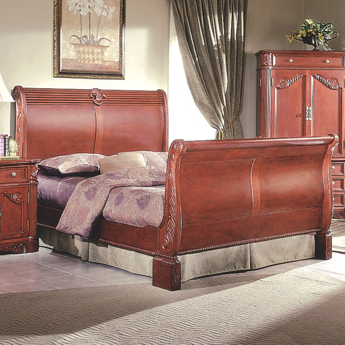 Empire Sleigh King Bed With Headboard - Walmart.com