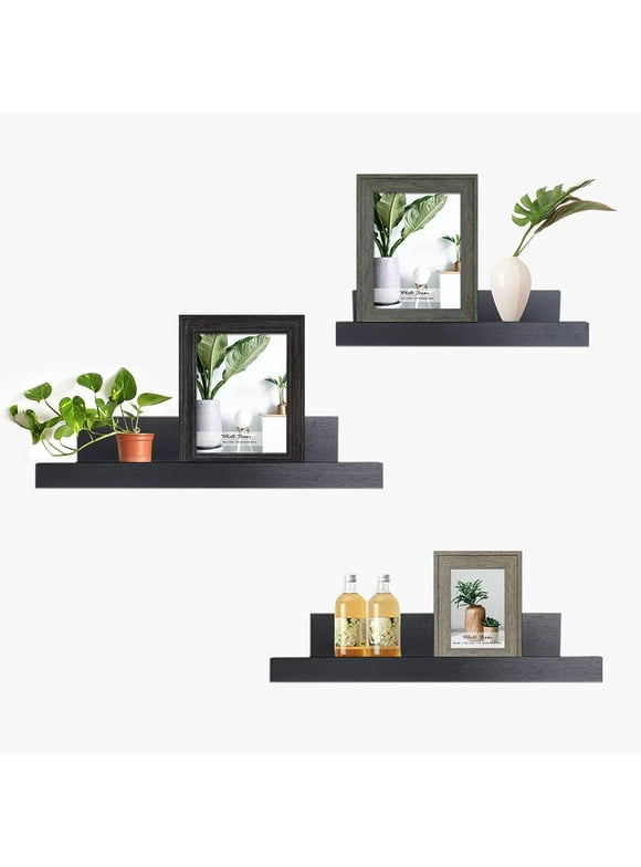 Black Floating Shelves in Wall Shelves - Walmart.com