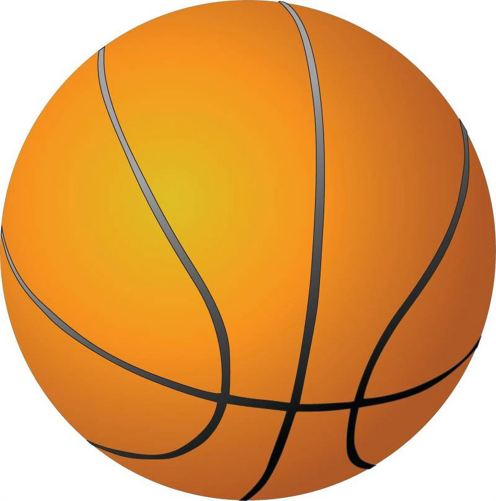 Wallmonkeys Orange Basketball Cut out Peel and Stick Wall Decals Mural ...