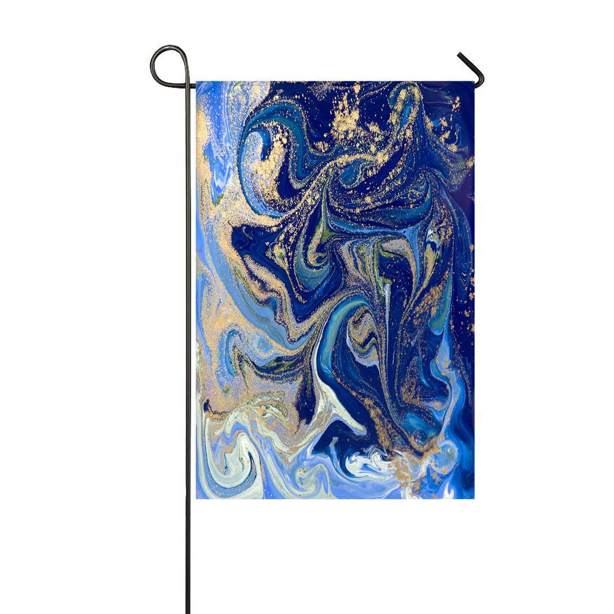 Click here for Yusdecor Blue And Gold Liquid Texture Yard Decor H... prices