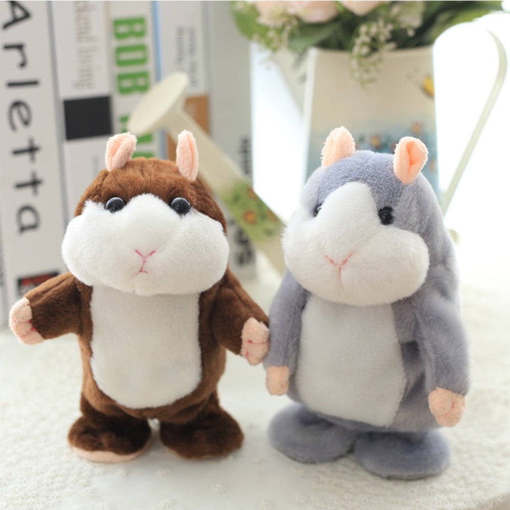 LNGOOR Plush Interactive Toys PRO Talking Hamster Repeats What You Say ...