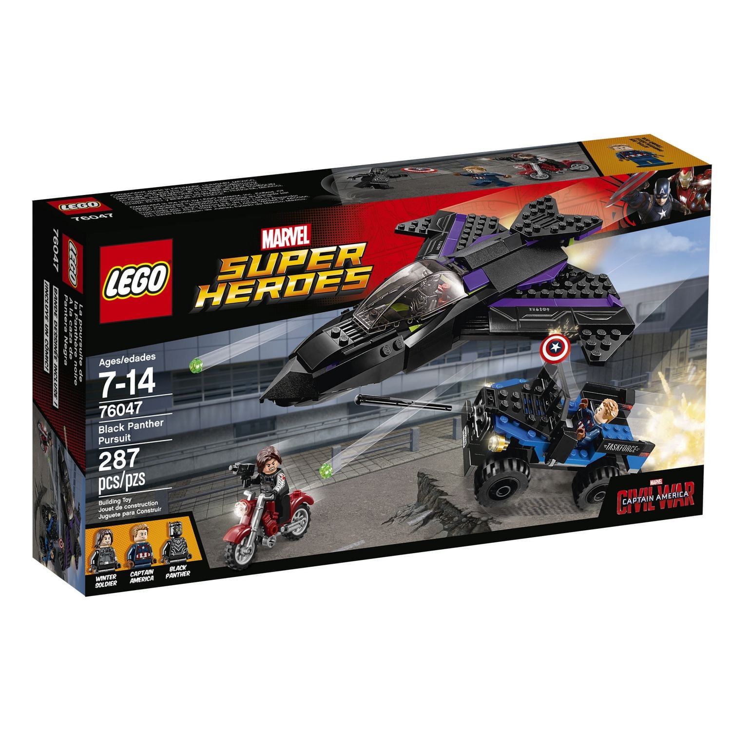 Click here for Lego Super Heroes - Black Panther Pursuit (76047) prices