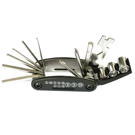 16 In 1 Bicycle Repair Tool Bike Function Folding Pocket Multi Function ...