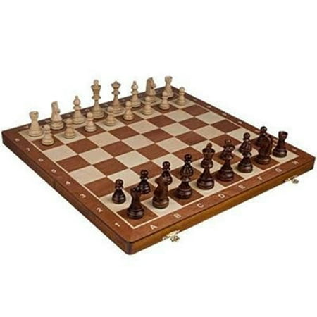 Wooden Folding Chess Set (Tournament Number 6) 21" | Walmart Canada