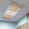 1 Pack Brown Planks Fluorescent Light Covers for Ceiling Lights ...