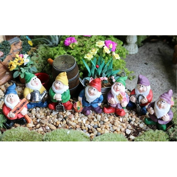 THE GNOME SHOP 7 DWARF GARDEN GNOMES STATUES - Walmart.ca