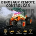 beefunni Remote Control Dinosaur Car, 2.4Ghz RC Toy with Light, Sound ...