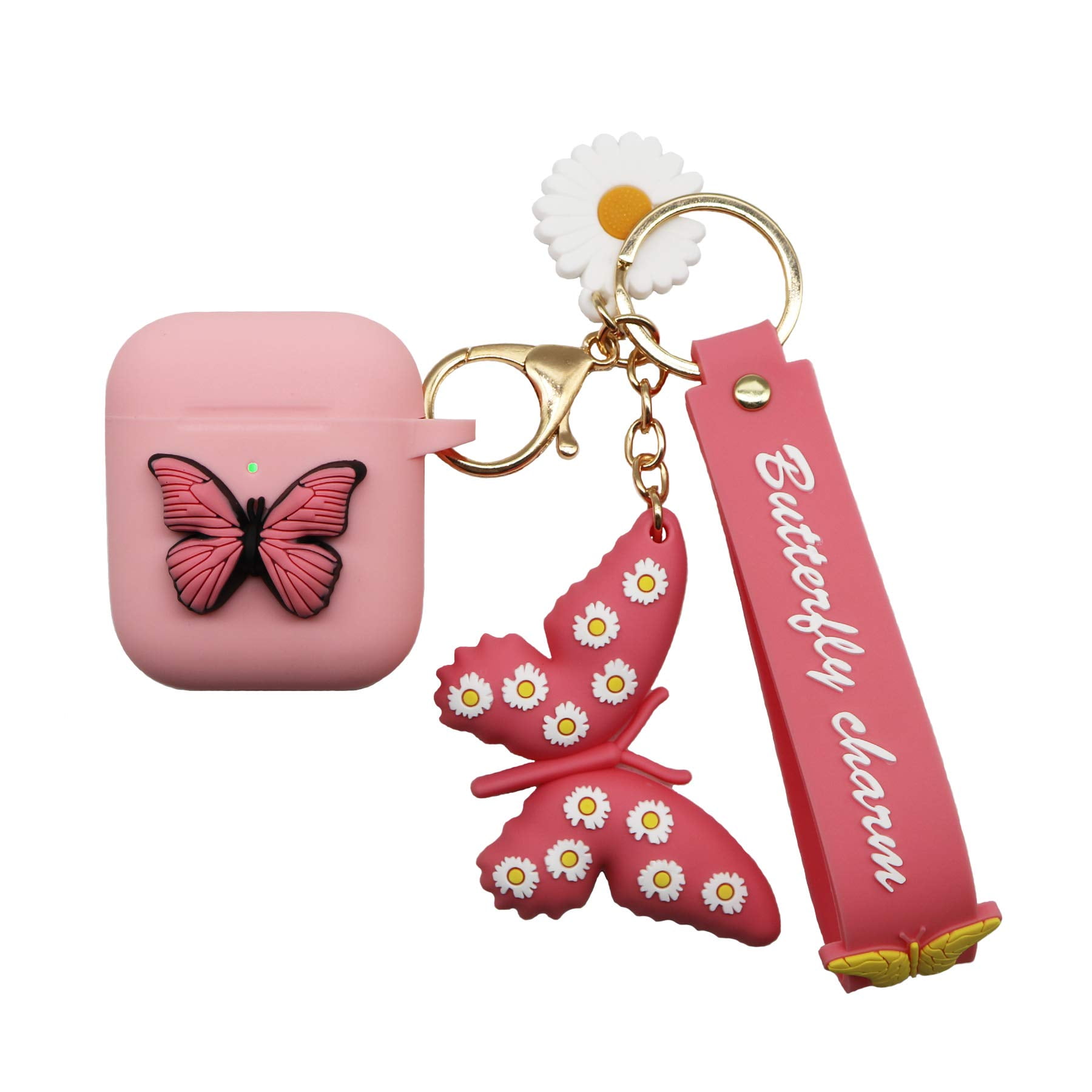 Compatible with AirPods Case Cute Waterproof Soft Silicone Protective ...