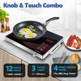 GUQDZOF 3500W Electric Ceramic Stove, 14" Portable Infrared Burner with ...