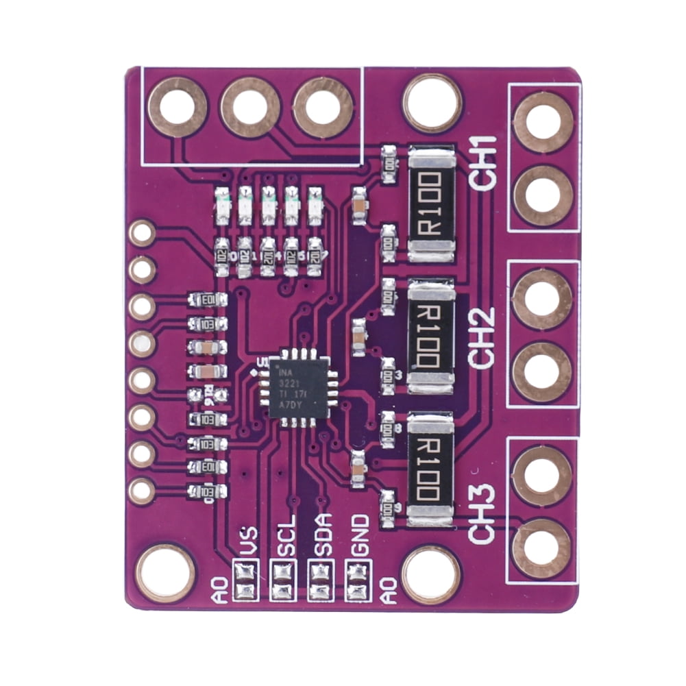 I2C INA3221 Triple-Channel Shunt Current Voltage Monitor Module Re ...