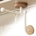 3 Pack Wood Curtain Holdbacks No Drill Adhesive Curtain Tiebacks for ...
