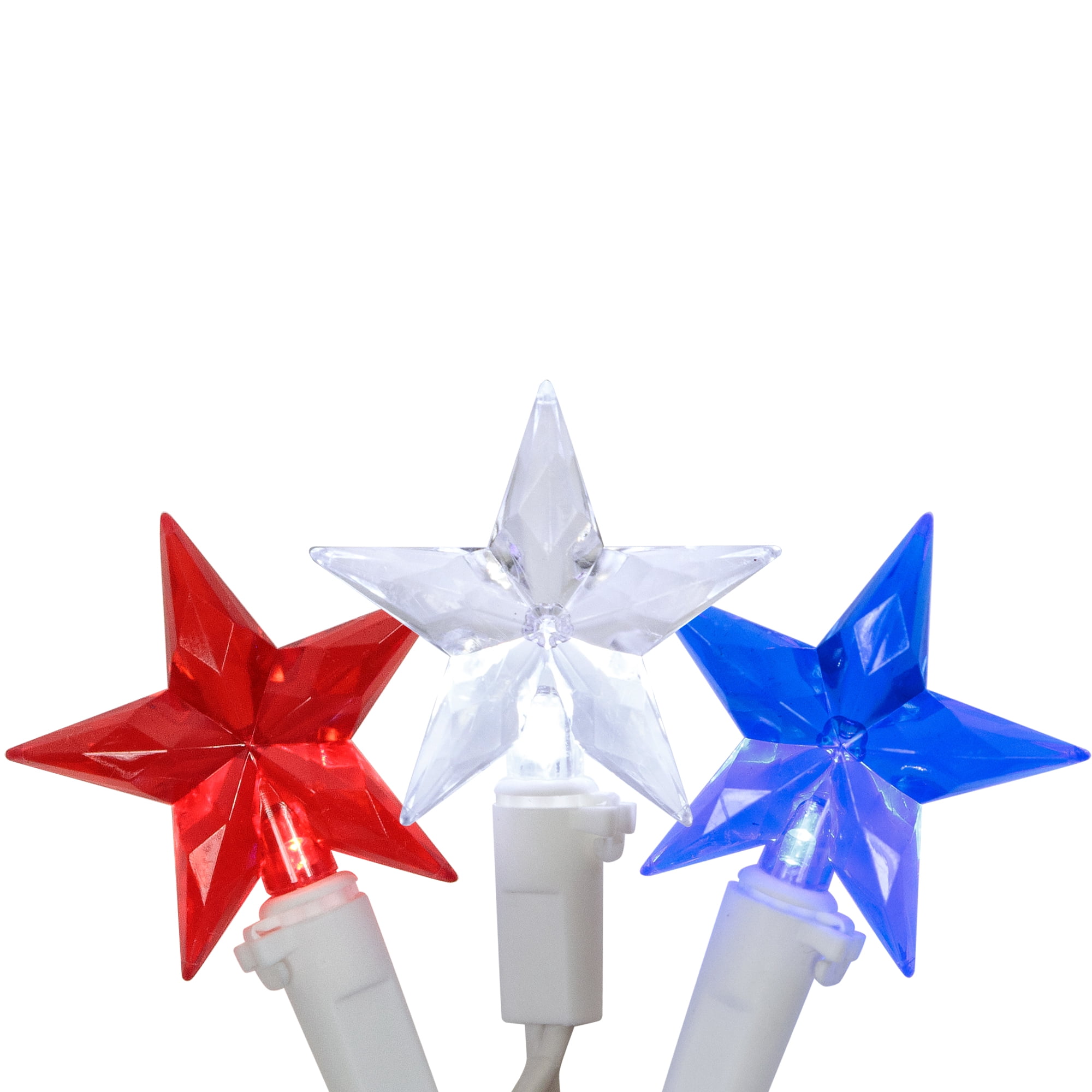 Northlight 30ct LED Patriotic Stars Fourth of July String Light Set ...