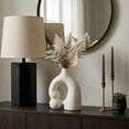 Abstract Ceramic Loop Vase for Living Room Decor - Terracotta Flower ...