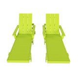WestinTrends Shoreside Poly Reclining Chaise Lounge for Outdoor, Patio ...