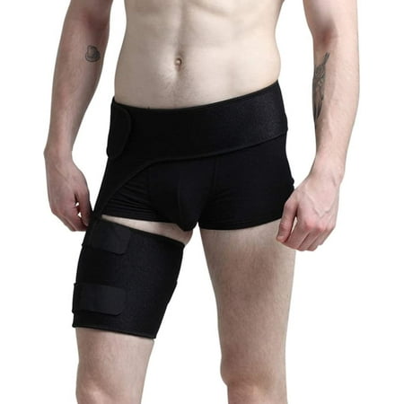 Groin Support Bandage - Adjustable Groin & Hip Support Compression Wrap ...