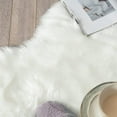 Sanmadrola Faux Sheepskin Area Rugs Fluffy Shaggy Rug Ultra Soft Faux ...