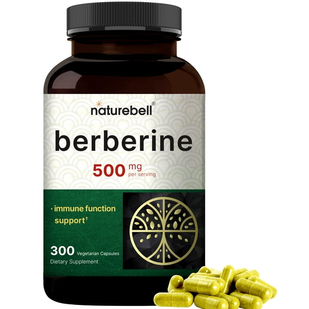 Suplemento NatureBell Berberine 500 mg 300 cápsulas vegetarianas | Bodega Aurrera en línea
