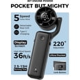 2pcs Portable Handheld Turbo Fan with 7000rpm High-Speed Motor USB ...