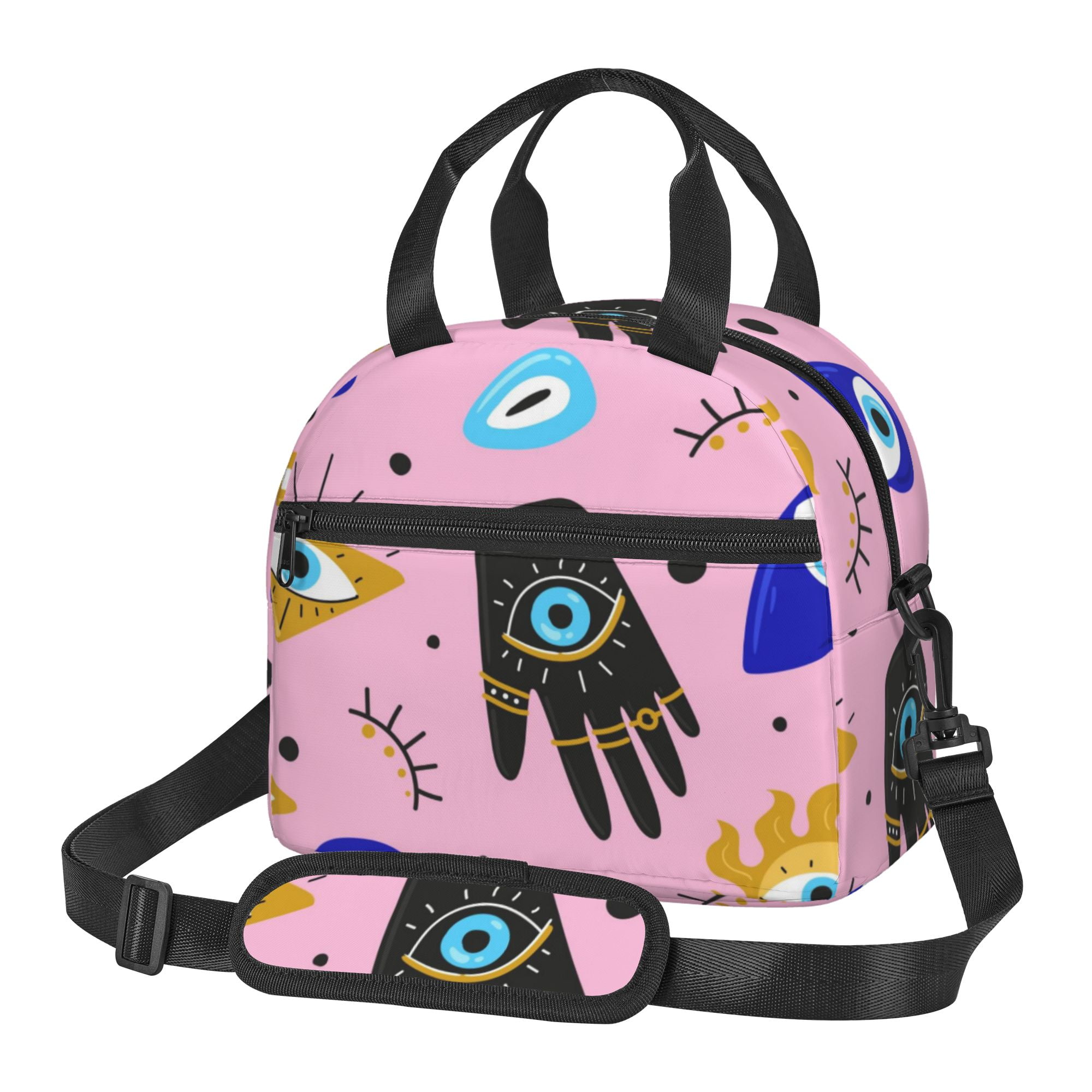 DouZhe Lunch Bags for Women and Men, Evil Eyes Hamsa Hand of Fatima ...