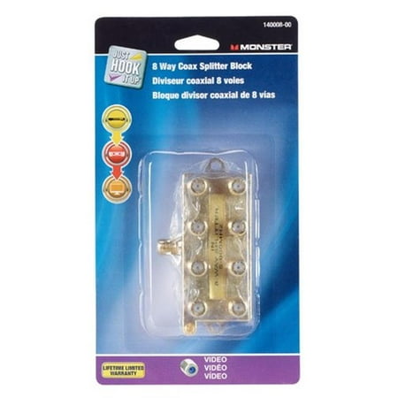 Monster Jhiu 140008-00 8-Way Coax Splitter | Walmart Canada
