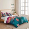 Full Quilt Bedding Set Spring Hummingbird Pink Petals Flowers ...