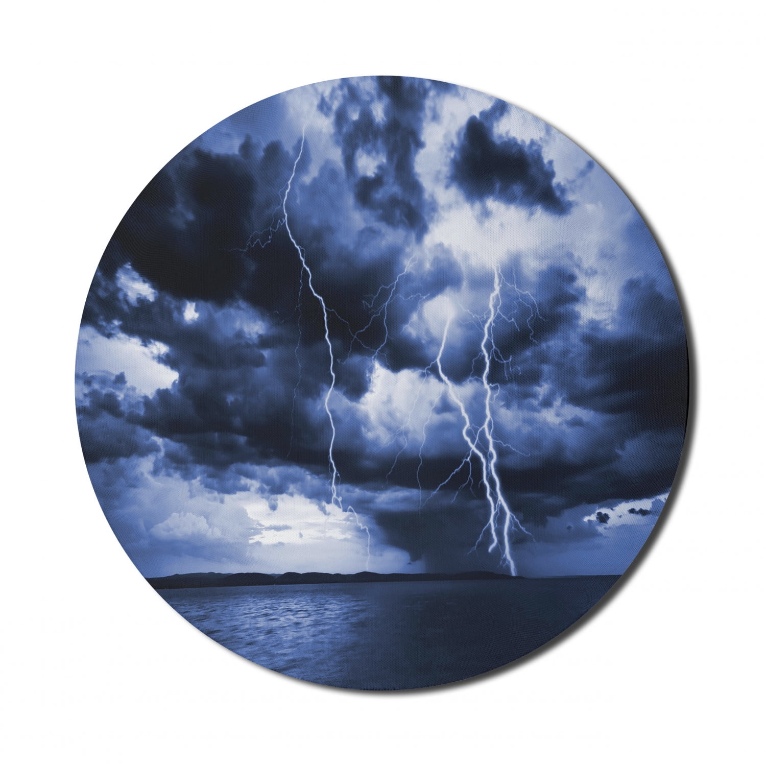 Nature Mouse Pad for Computers, Majestic Sky View with Huge Rain Clouds ...