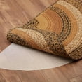 VHC Brands Kettle Grove Primitive Jute Tan Striped Rug Half Circle ...