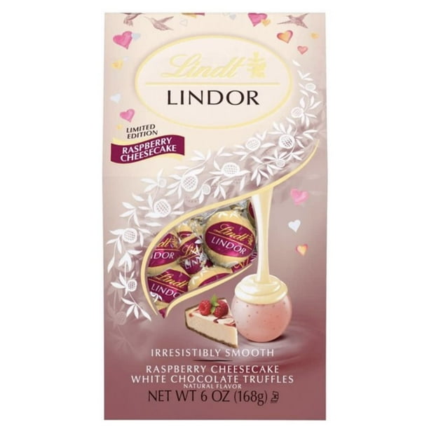 Lindt Lindor Valentine's Limited Edition Raspberry Cheesecake, 6oz (1 ...