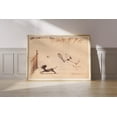 Affixzi Dogs Playing Tennis Ink Sketch: Whimsical Animal Wall Art Print ...