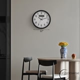 Clockswise 12-inch Wall Clock, Non-Ticking Analog & Digital with ...