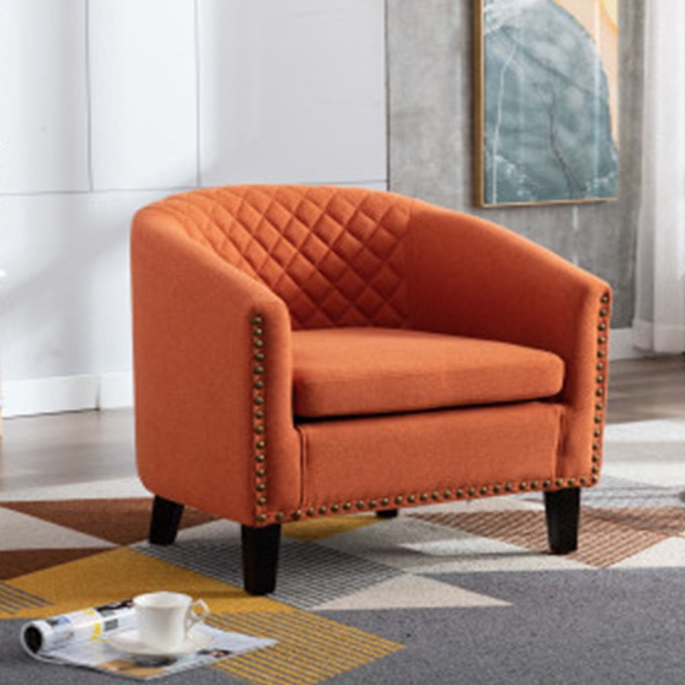 Gzxs Reading Chair with Nailhead Trim, Single Sofa Armchair for Living ...