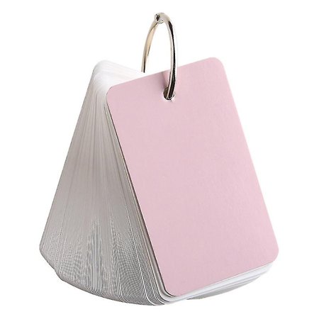 100 Sheets Blank Flash Cards Set Flipping Kraft Paper Index Card Set ...