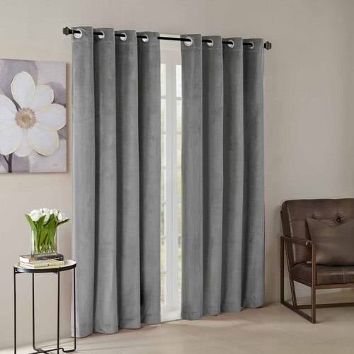 Home Essence Vienna Solid Velvet Window Panel - Walmart.com