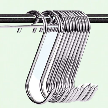 4pack 8inch Heavy Duty S-Hooks Stainless Steel Meat Processing Butcher ...