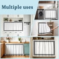 Black Geometric Cabinet Curtains 28"W x 35"L,Dustproof Sink Skirt ...