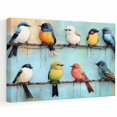 Abstract Birds Canvas Wall Art, Singing Birds Wall Art Prints Artwork ...