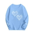 ITSAME Boys Girls Long Sleeve Top, Heart Graphic Crewneck Valentine's ...