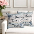 Blue Texas Star Pillow Covers Set of 2, Vintage Berry Faith Love Home ...
