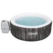 ALEKO Round Wooden Spa Bathtub, Wood-Fired 4-5 Person Hot Tub with ...