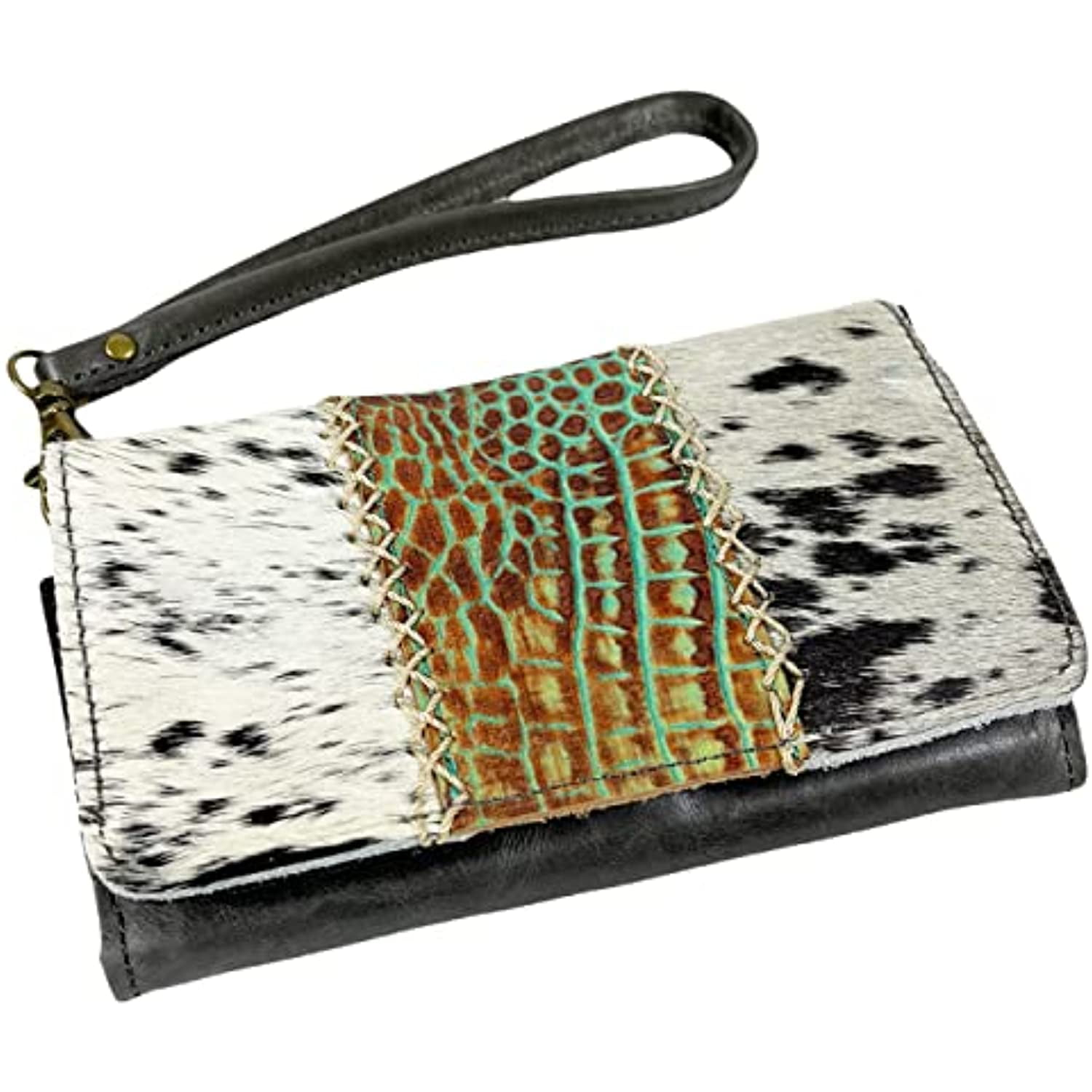 Urbalabs Cowhair Genuine Leather Women Western Wallets Clutch Bag ...