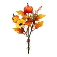 Artificial Maple Leaf Stem, Fall Decorations for Home, Realistic Soft ...