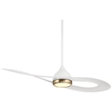 Possini Euro Design 52" Possini Euro Obi Matte White CCT LED Damp ...