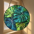 Monstera Plant Stained Glass Suncatcher – Tropical Window Decor ...