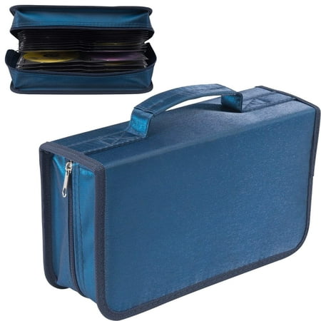Storage Bag 128 CDs Car DVD Space Saving Holder Home Disc Zipper Large ...