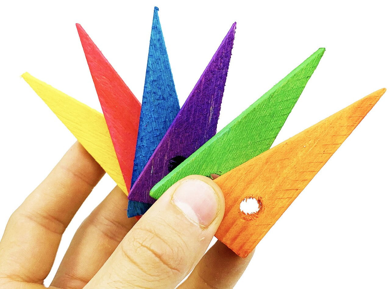 Bonka Bird Toys 3181 Pk6 3-inch Small Triangles - Walmart.com