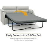 Qualitex Ridgeline PS Pull-Out RV Sleeper Sofa, 68" Wide, Fabric ...