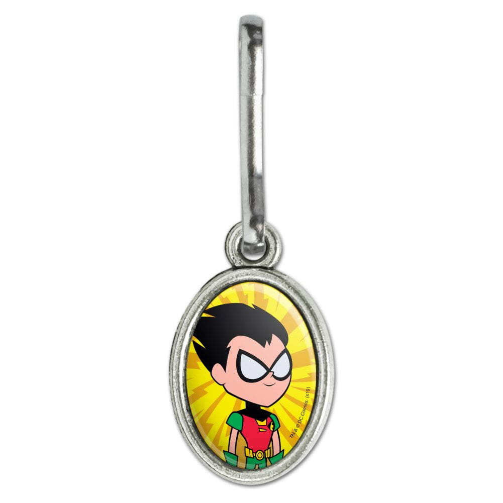 Teen Titans Go! Robin Antiqued Oval Charm Clothes Purse Suitcase ...
