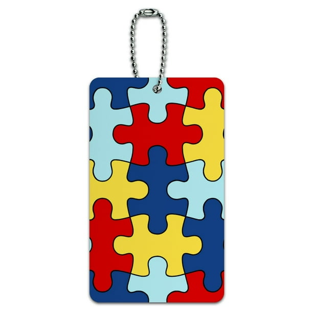 Graphics and More - Autism Awareness Diversity Puzzle Pieces Luggage ...